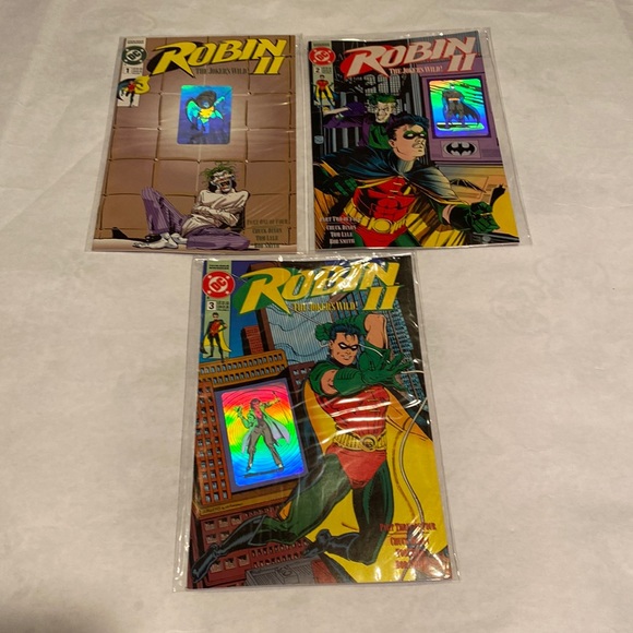 DC Comics | Other | Robin Ii The Jokers Wild 2 And 3 Holograms Dc ...
